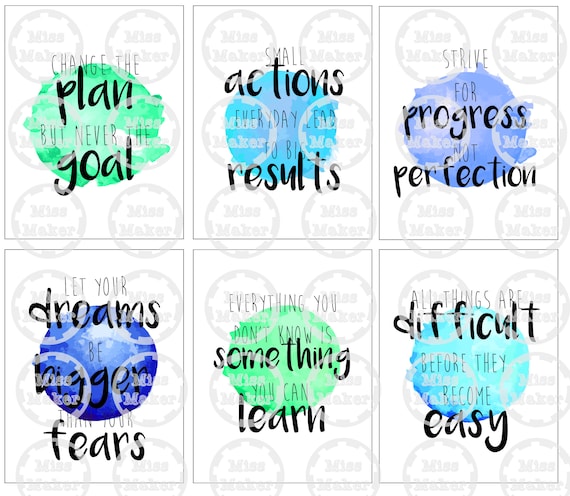 Inspirational Growth Mindset Posters Unisex - Etsy