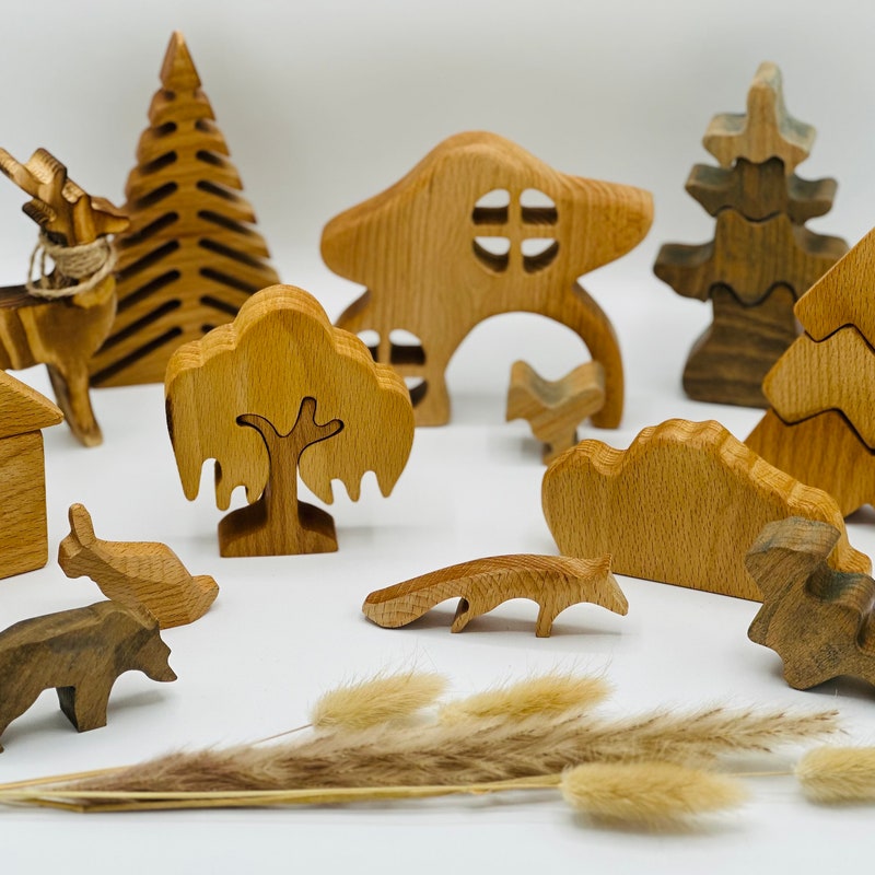 Wooden Trees Toy - Etsy