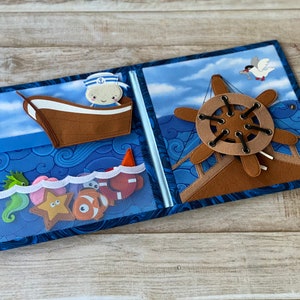 Quiet Book, Silent Book, Busybook, Ship, Sea, Sensory Children's Book ...