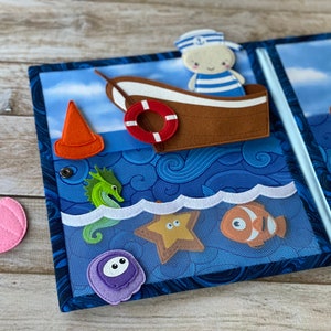 Quiet Book, Silent Book, Busybook, Ship, Sea, Sensory Children's Book ...