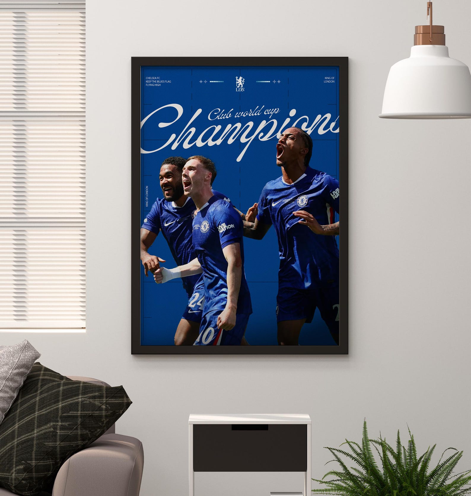 Chelsea FC Champions Poster: 2025 Club World Cup, Football Wall Art ...