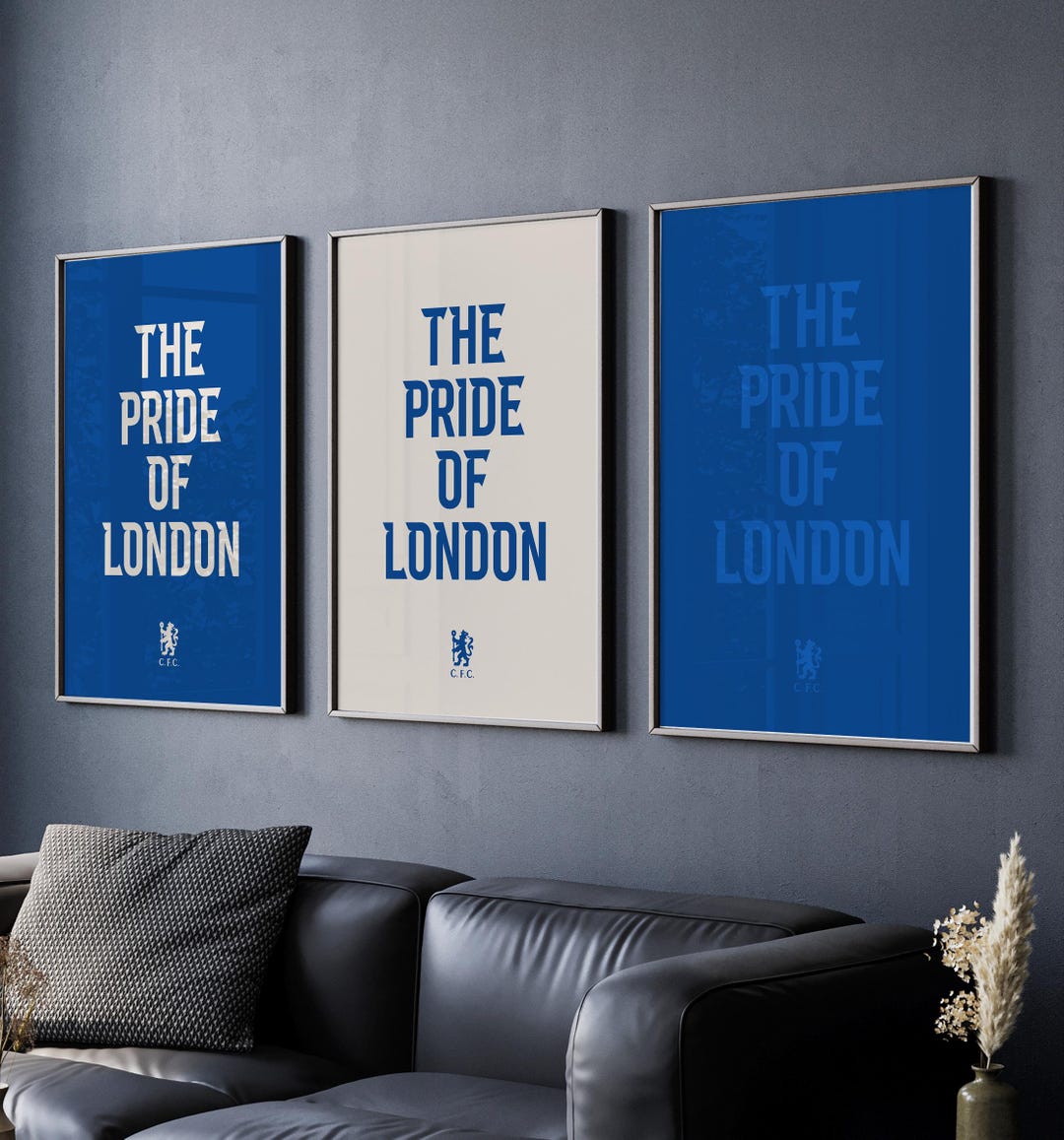 Chelsea FC Poster | the Pride of London Wall Art | Chelsea Football ...
