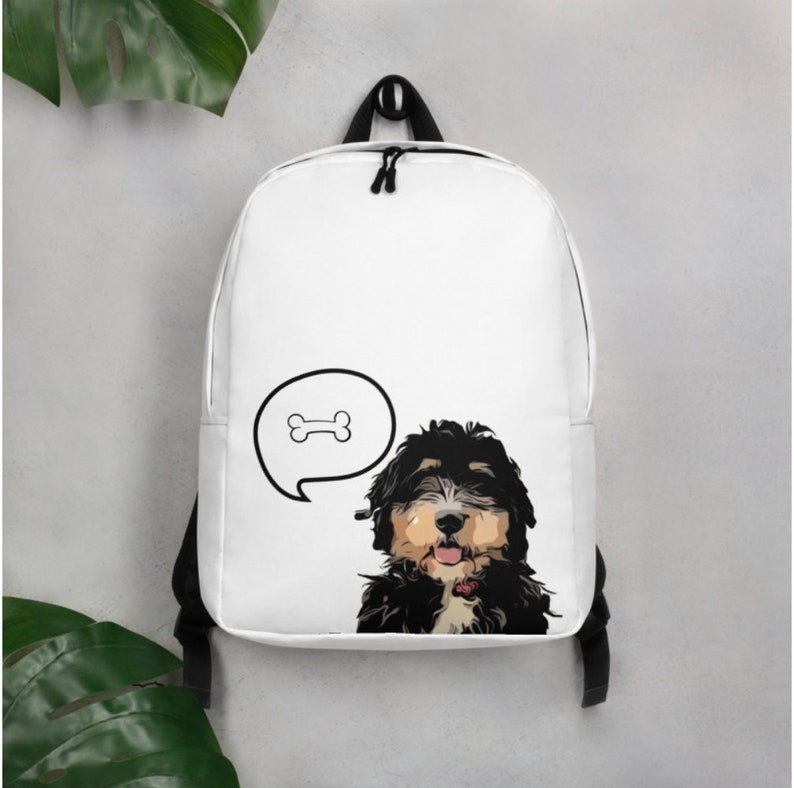 Bernedoodle Backpack School Doodle Backpack Dog Lover - Etsy