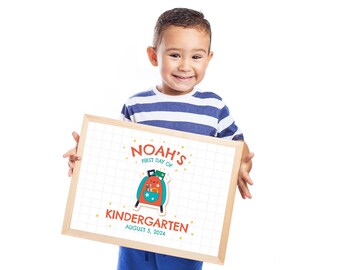 PRINTABLE PERSONALIZED in Less Than 12 HOURS First Day of School 2024 ...