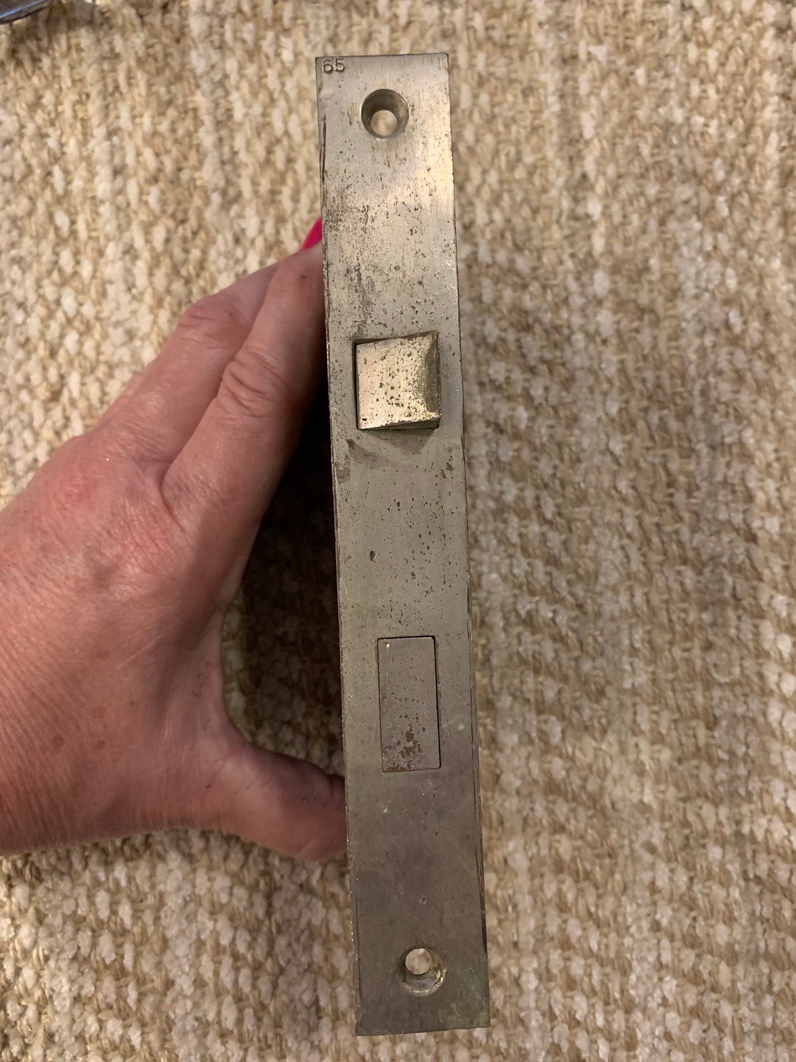 Antique RHCo exterior mortise lock door hardware. | Etsy