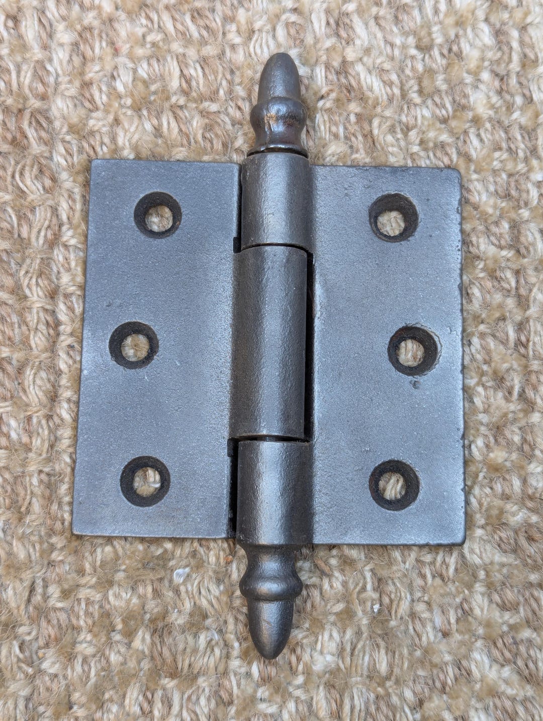 3" X 3" Antique Cast Iron Acorn Tip Hinge Door Hardware - Etsy