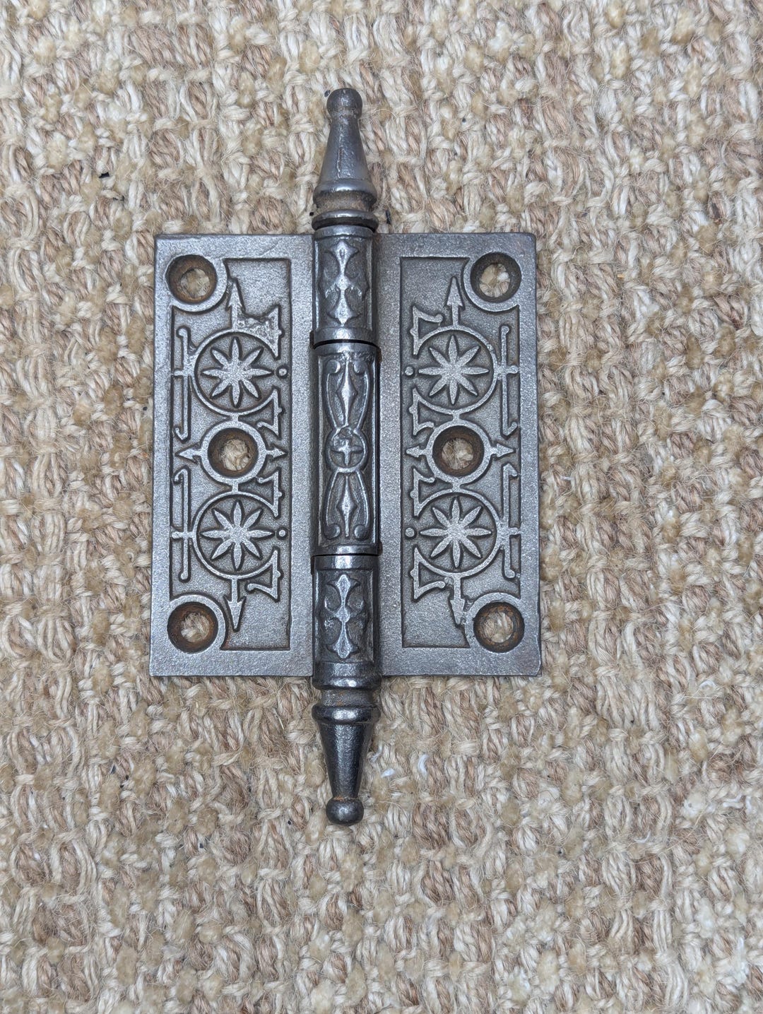 3" X 3 1/2" Antique Decorative Cast Iron Steeple Tip Hinge - Etsy