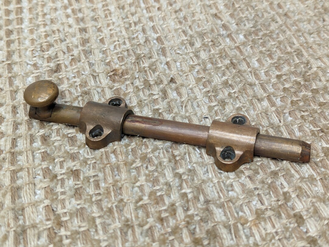6 Antique Brass Surface Slide Bolt - Etsy