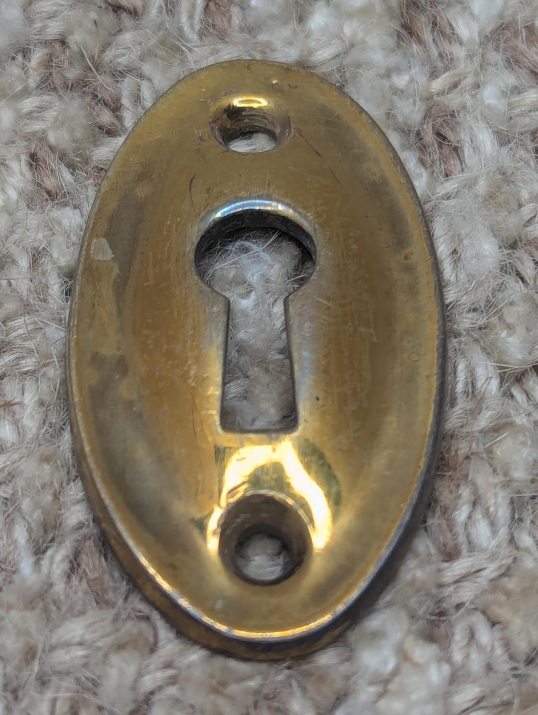 Antique Warren #925 Brass Key Hole Cover Escutcheon - Etsy