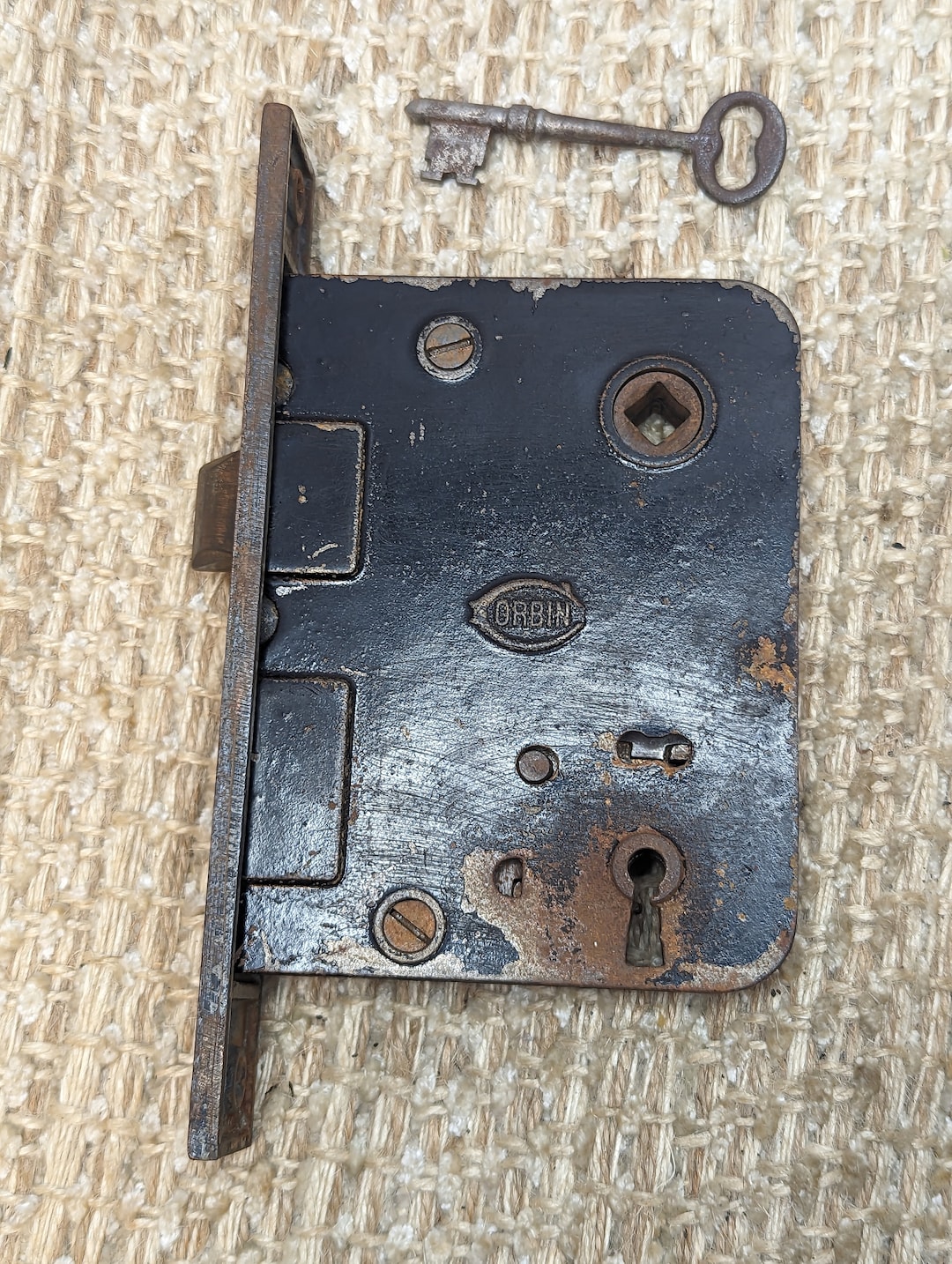 Antique Corbin Exterior Mortise Lock With Key Door Hardware 1250 - Etsy