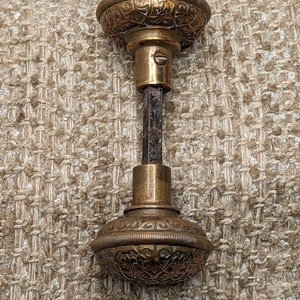 2 Antique Yale & Towne Gothic Decorative Cast Brass or Bronze Door Knob Circa 1879 - Etsy
