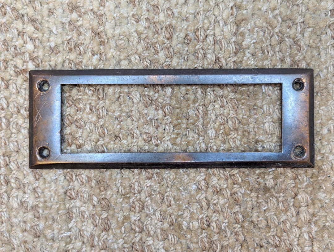 Antique Brass Mail Letter Slot Inside Frame Door Hardware-flashed ...