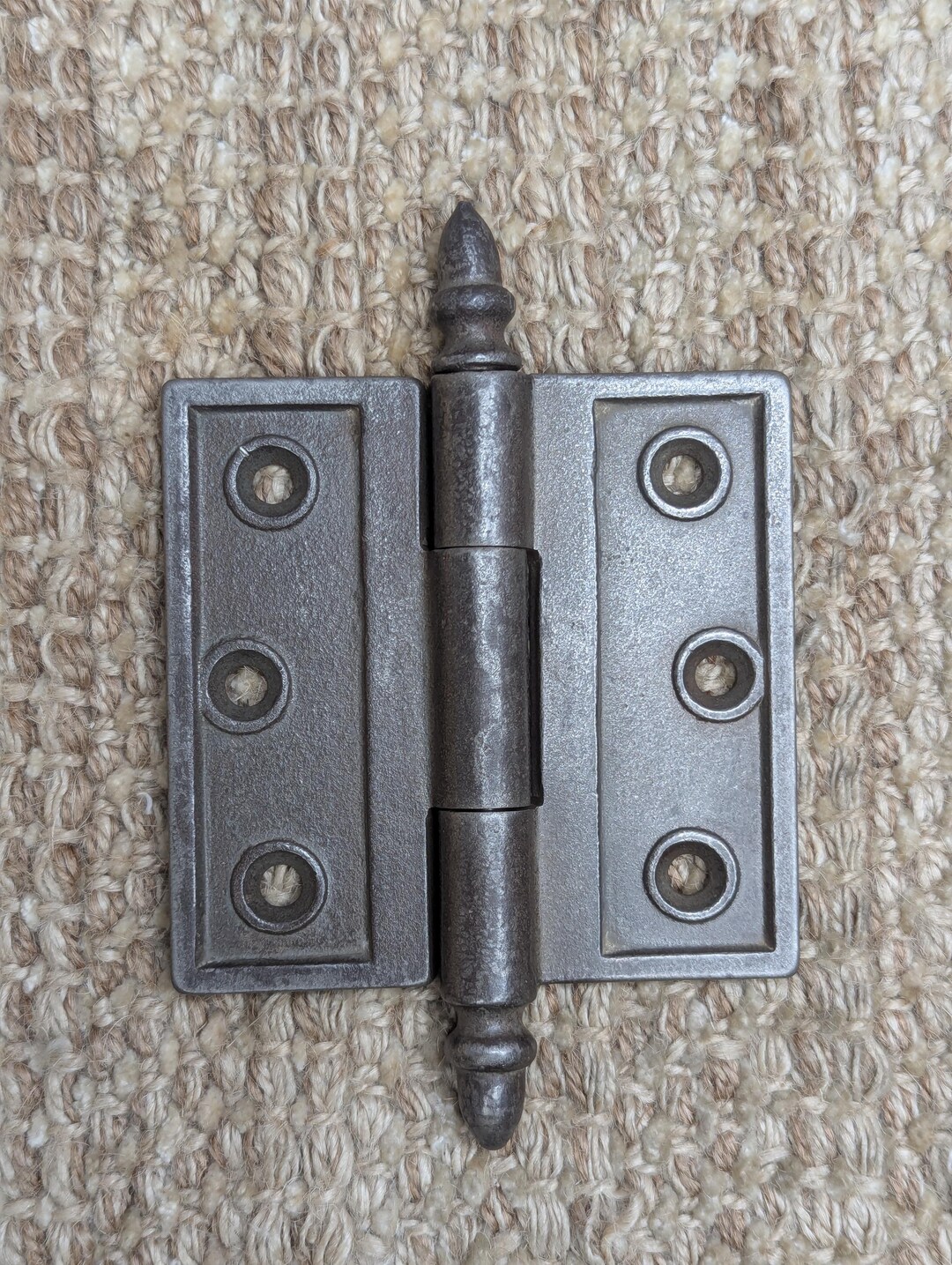 3 1/2" X 3 1/2" Antique Decorative Cast Iron Acorn Tip Hinge - Etsy