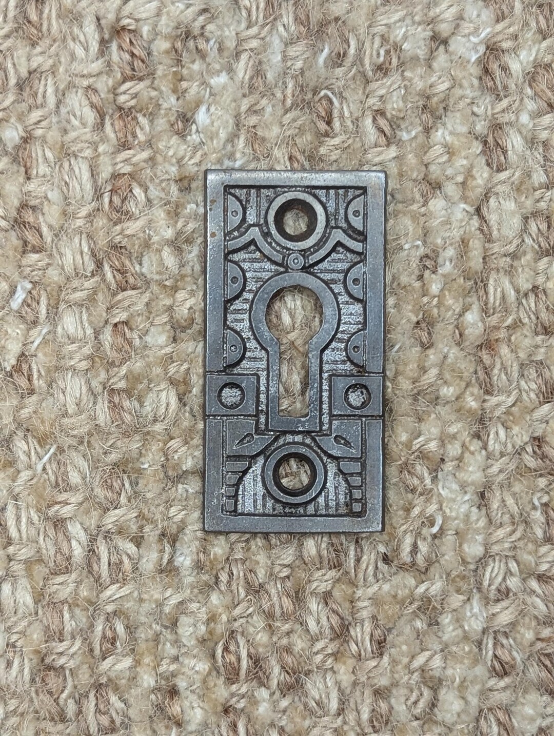 Antique Ornate Cast Iron Key Hole Cover Escutcheon - Etsy