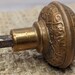 2 Antique Yale & Towne Gothic Decorative Cast Brass or Bronze Door Knob ...