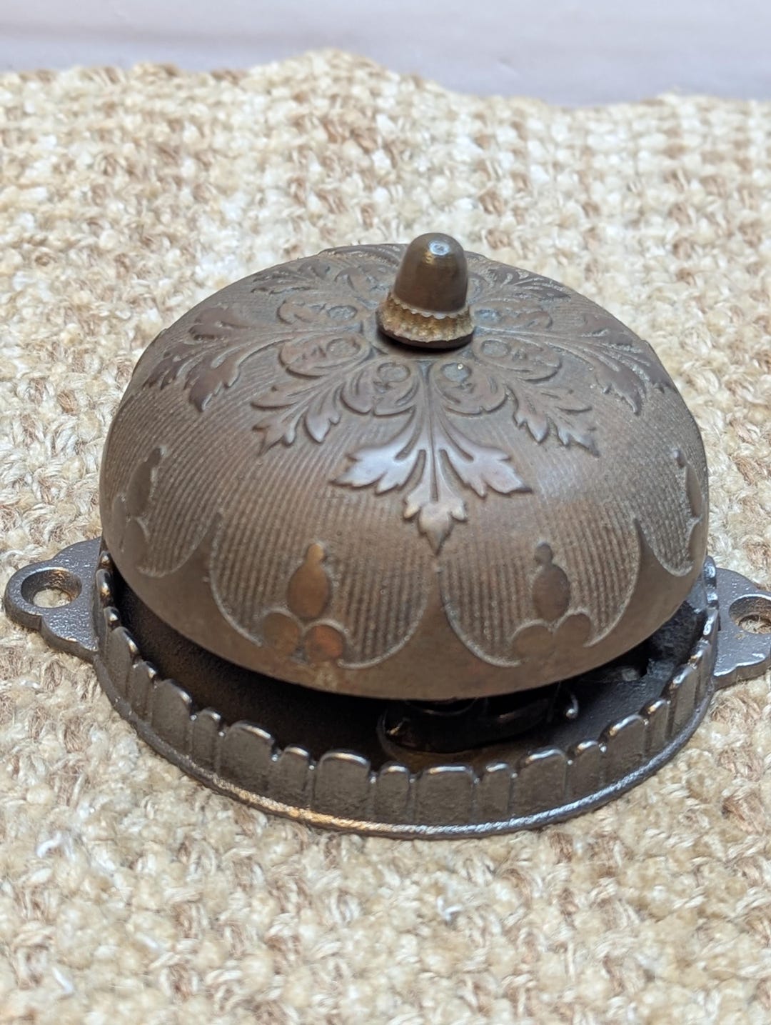 Antique Cast Iron Door Bell Pat. July 2, 1872 - Etsy