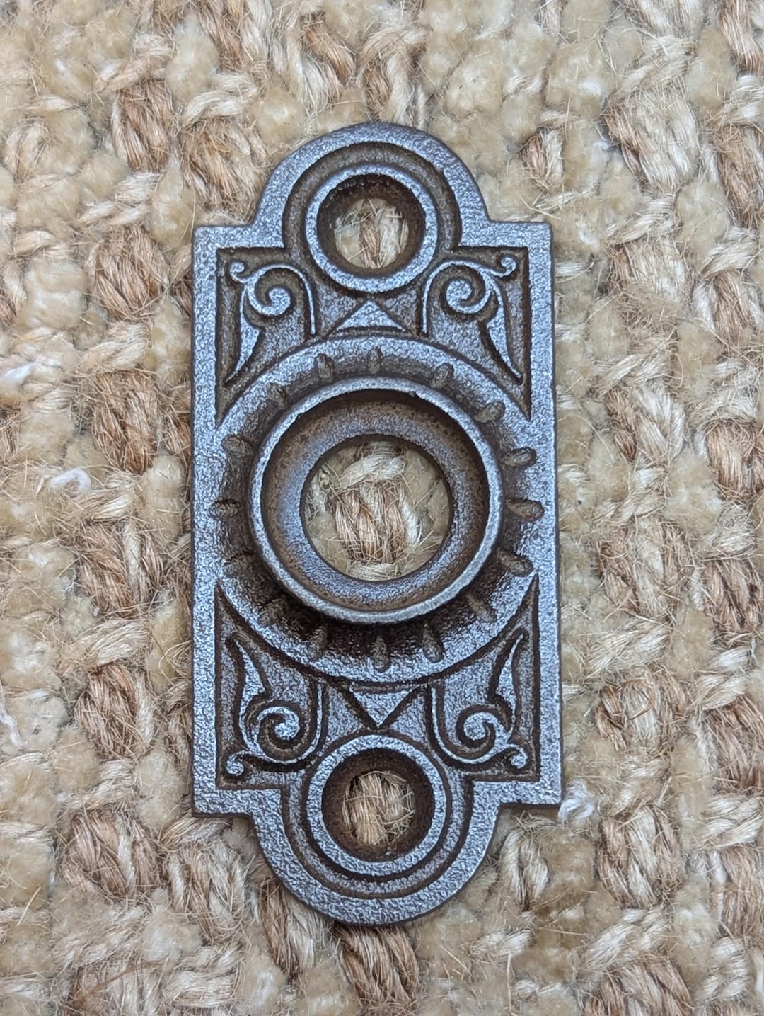 Antique Cast Iron Door Bell Cover Plate Door Hardware - Etsy