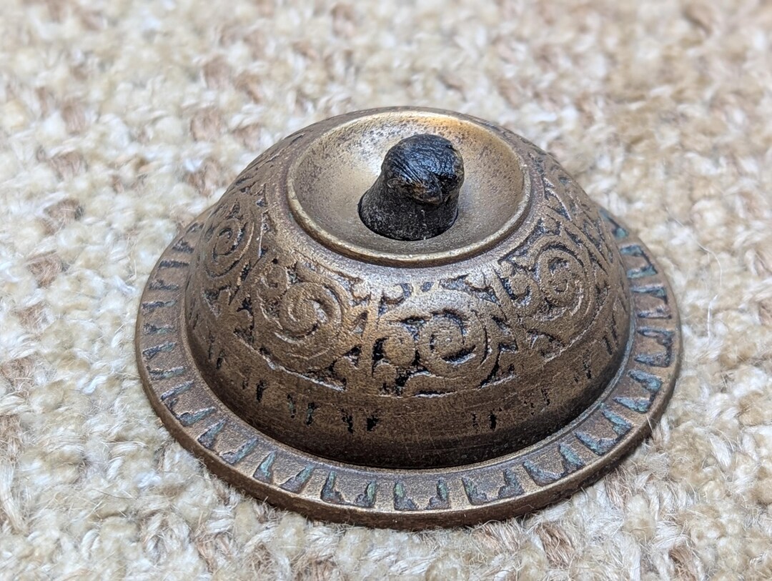 Antique Brass Push Button Door Bell Door Hardware - Etsy