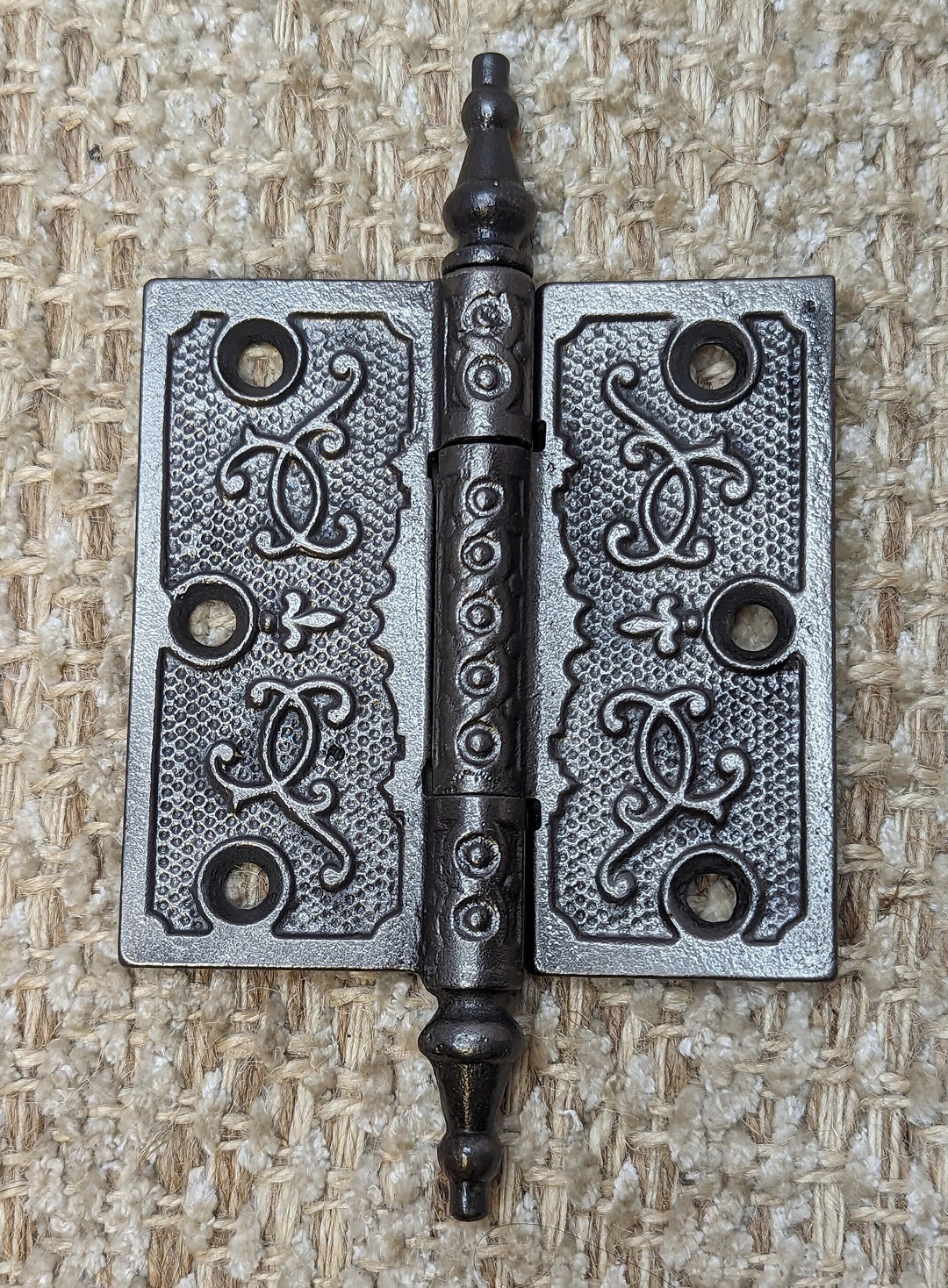 3 1/2 X 3 1/2 Antique Ornate Cast Iron Steeple Hinge - Etsy