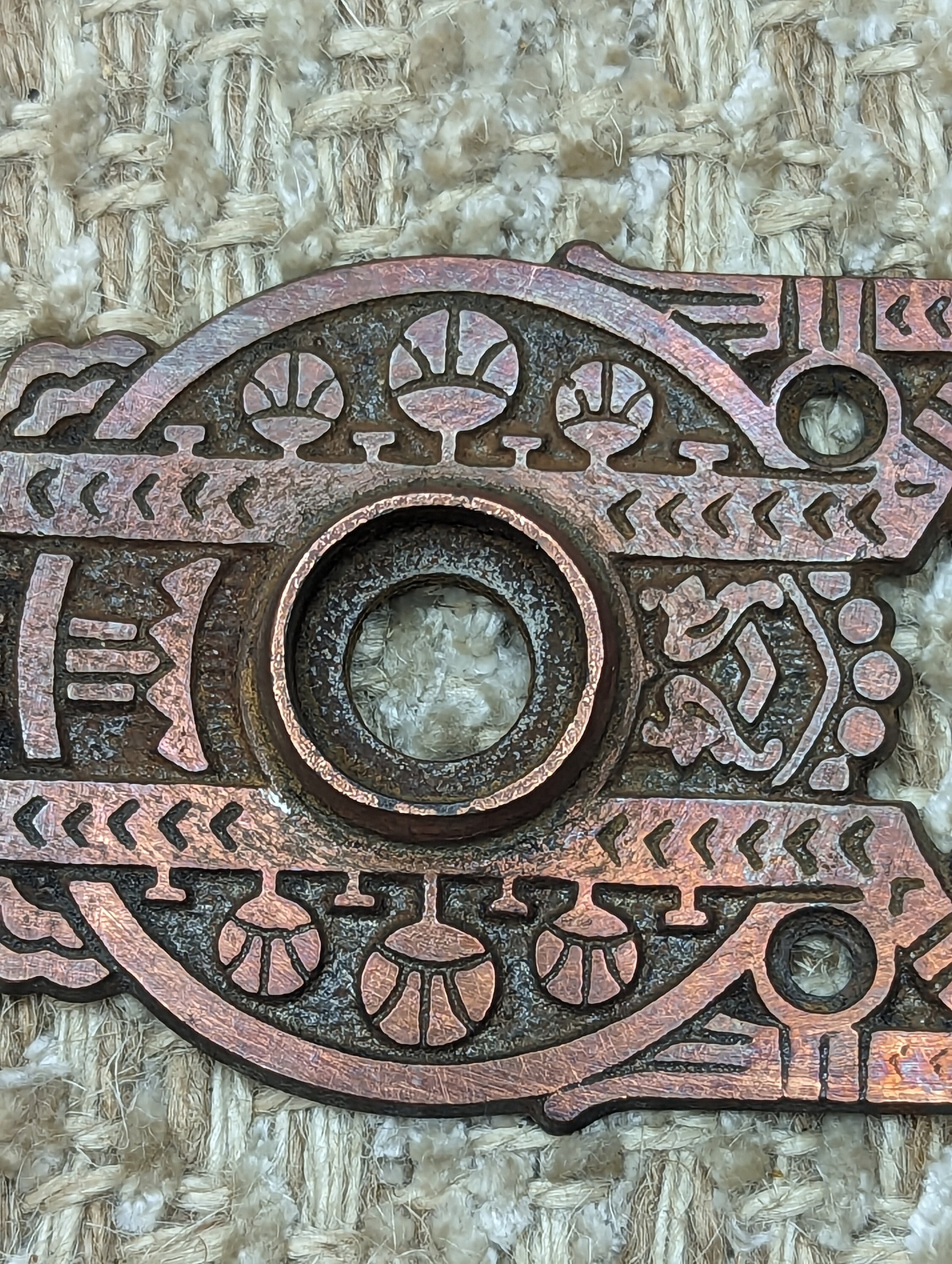 Cast Iron Triangular Knob Rosette Escutcheon - Etsy