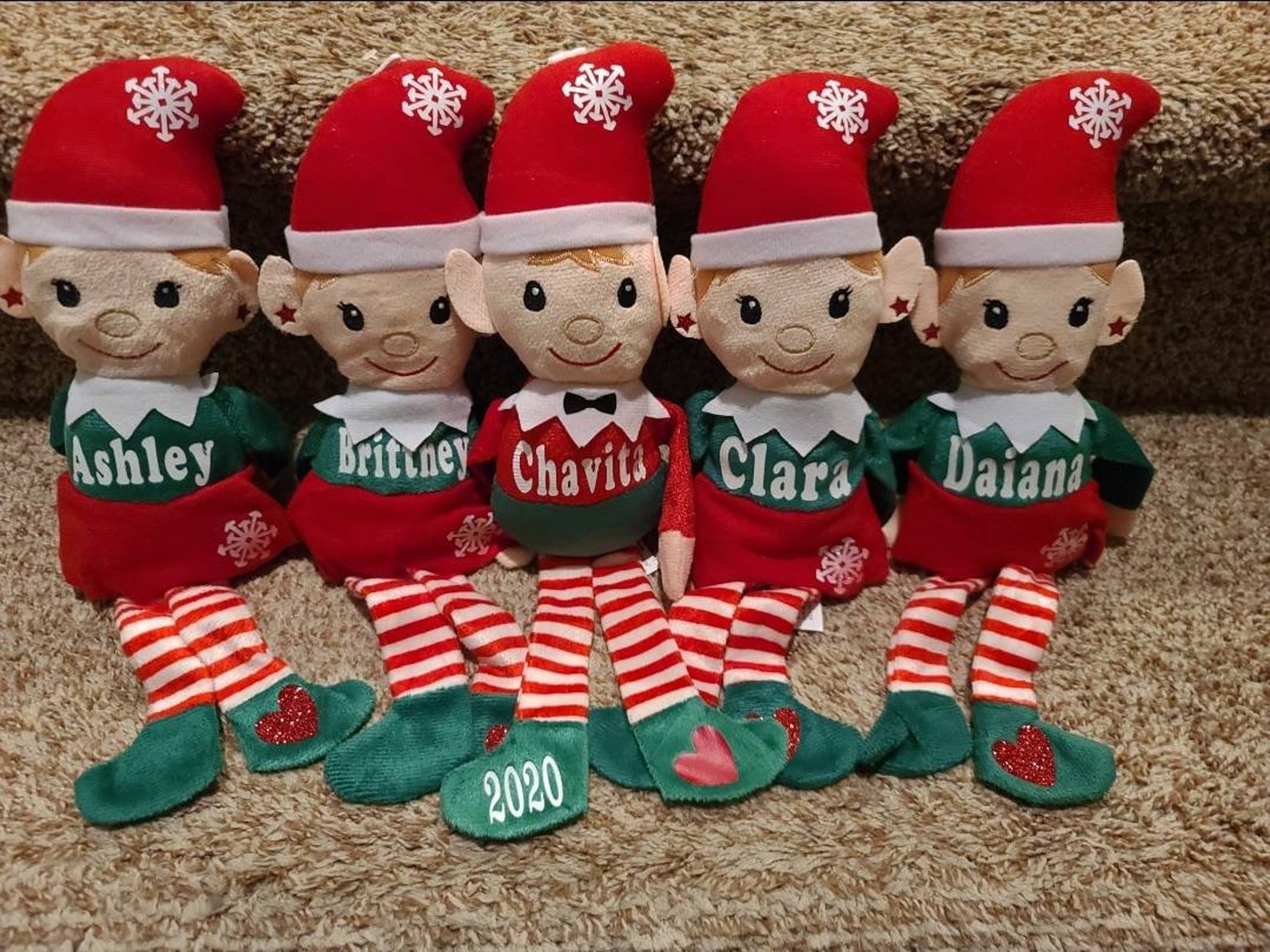Personalized Christmas Elves - Etsy