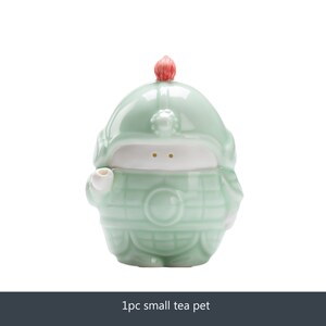 Delightful Ceramics Little Cute Tea Pet Incense Inserted Ornament Tea ...