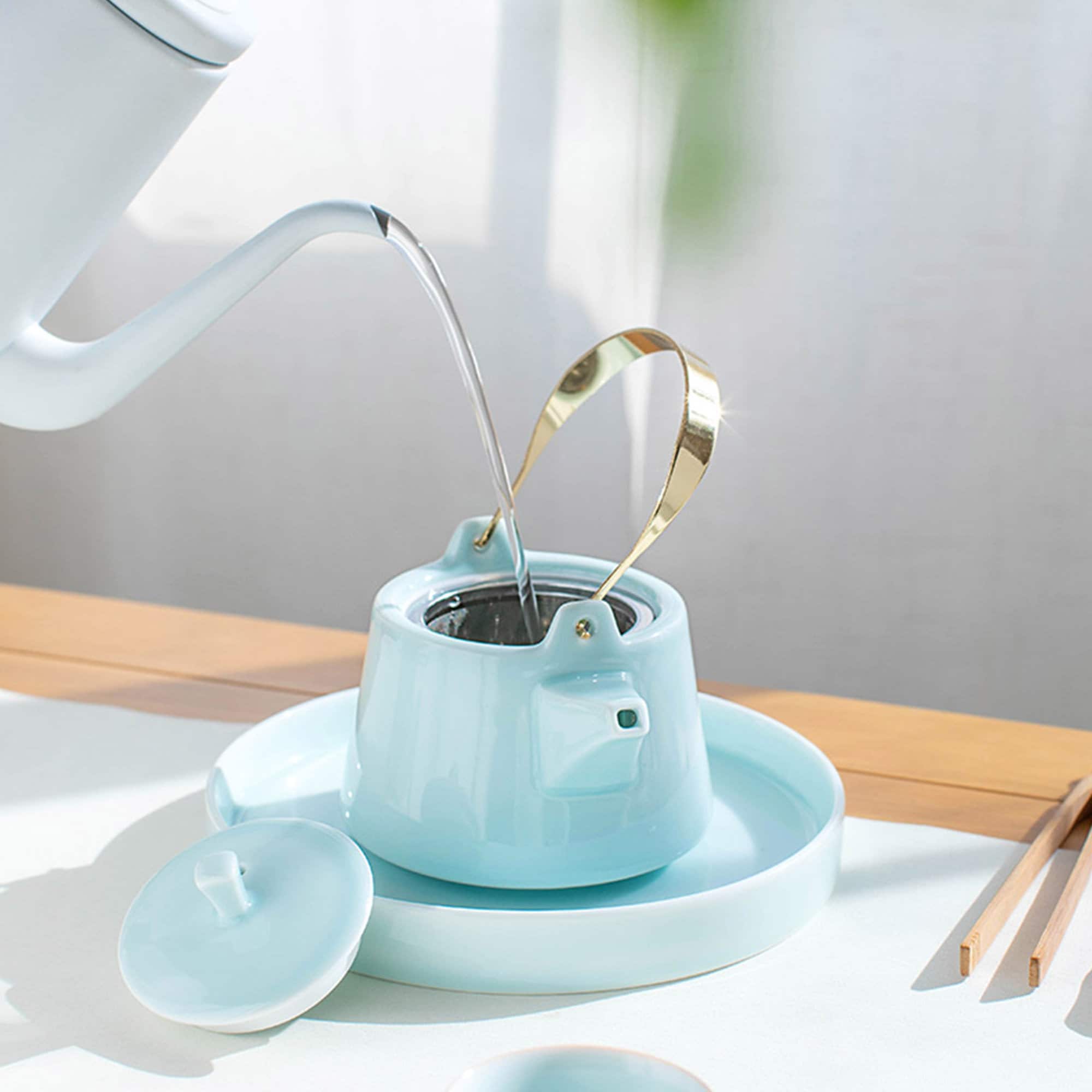 Delightful Ceramics Lifting Handle Teapot Tea Maker Kungfu Tea | Etsy