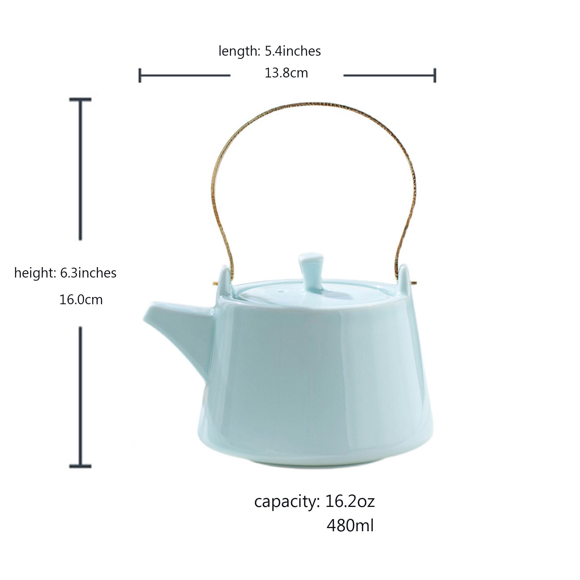 Delightful Ceramics Lifting Handle Teapot Tea Maker Kungfu Tea | Etsy