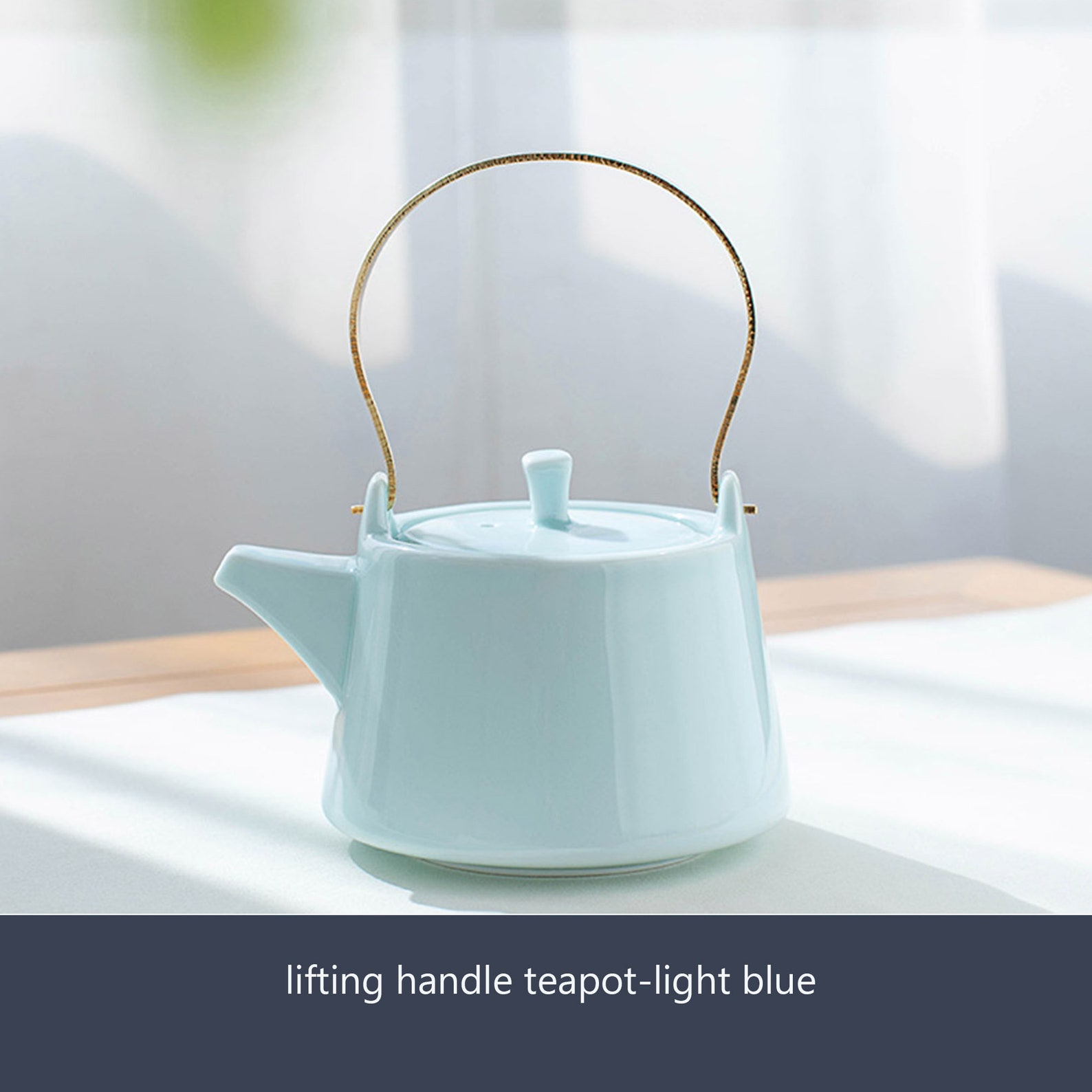 Delightful Ceramics Lifting Handle Teapot Tea Maker Kungfu Tea Pot With ...