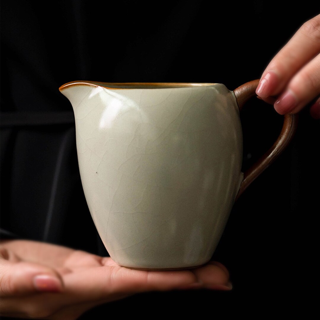 Delightful Ceramics Ruyao Cracked Glaze Kungfu Tea Pitcher Serving Cup ...