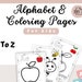 Printable Alphabet Coloring Book Worksheets, Animals, Fruits ...