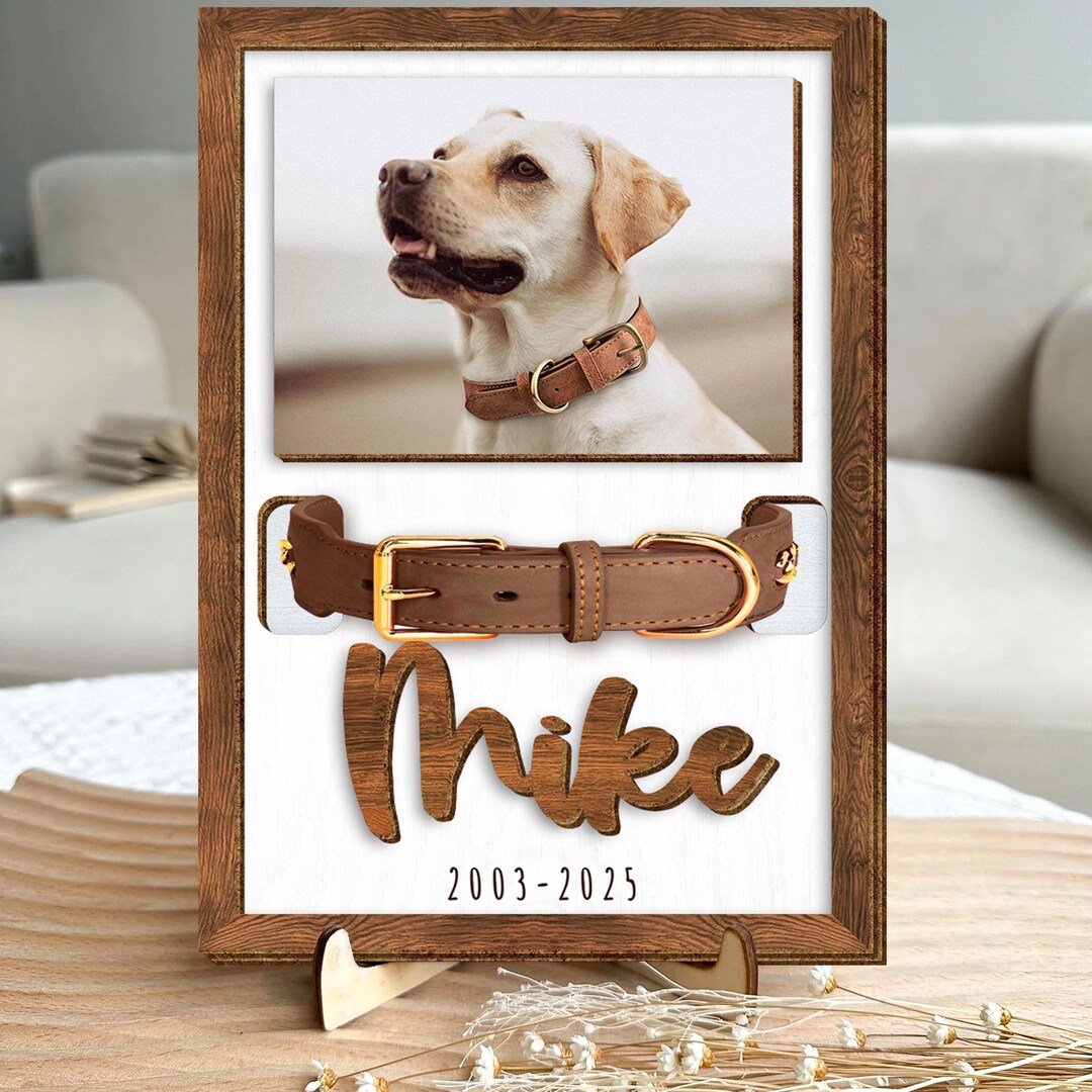Personalized Pet Memorial Frame Portraits Using Photo, Custom Dog ...