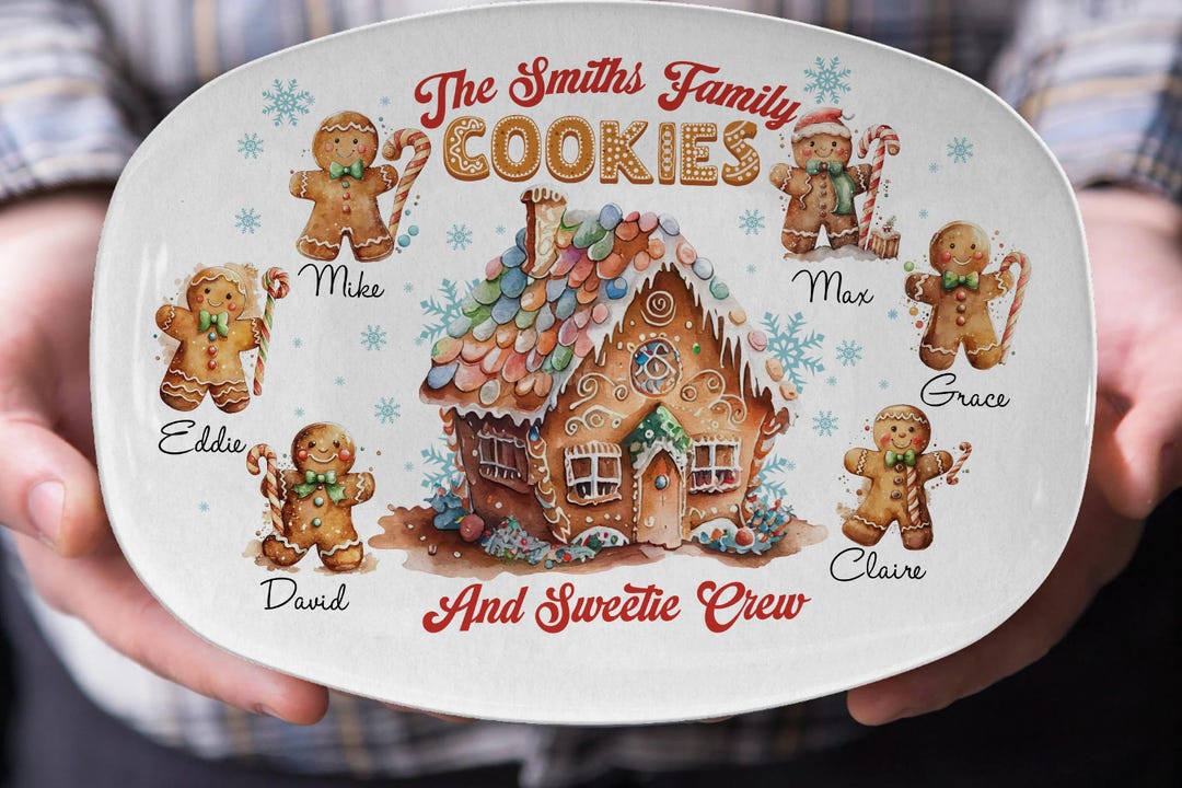 Personalized Family's Cookie Tasting Crew Platter With Kids Name for ...