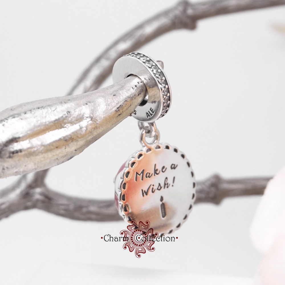Pandora Rosa Pastel de cumpleaños Colgante Pulsera Charm, S925, NUEVO ...