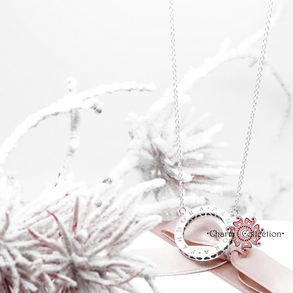 Hearts of Pandora Pendant Necklace, Clear CZ, 590514CZ, 45 Cm Chain - Etsy