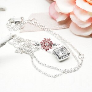 Pandora Timeless Elegance Necklace, Clear CZ, 396241CZ, 45 Cm Chain - Etsy