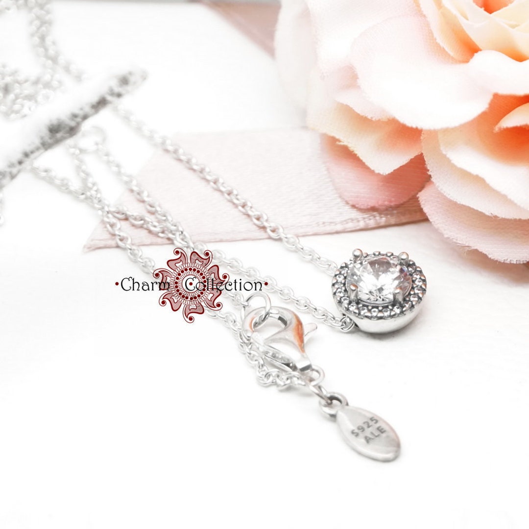 Pandora Classic Elegance Halskette Clear CZ 396240CZ - Etsy.de