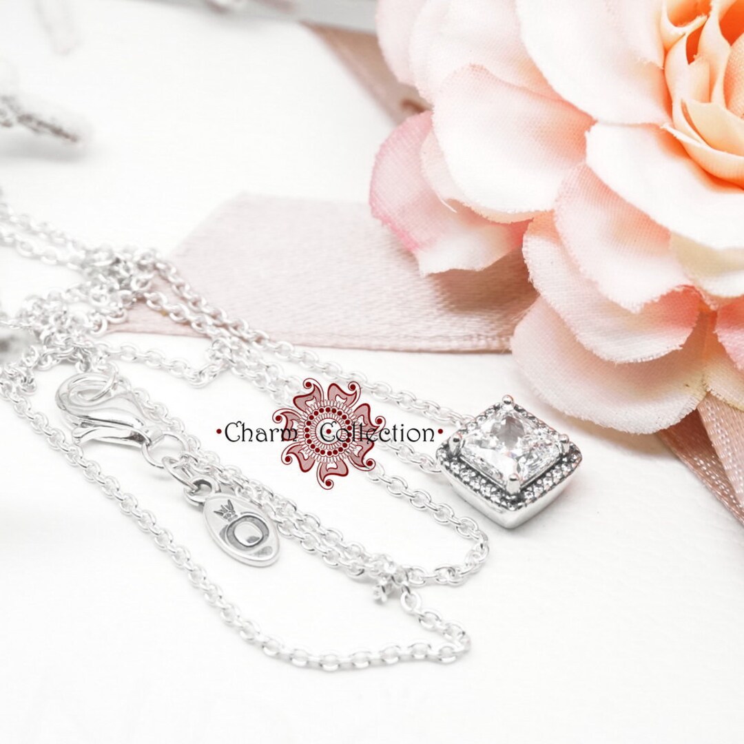 Pandora Timeless Elegance Necklace, Clear CZ, 396241CZ, 45 cm Chain ...