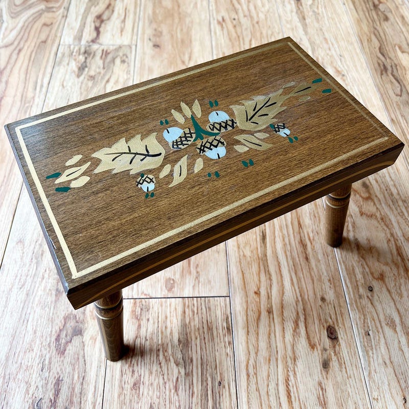 Hand Painted Stool - Etsy