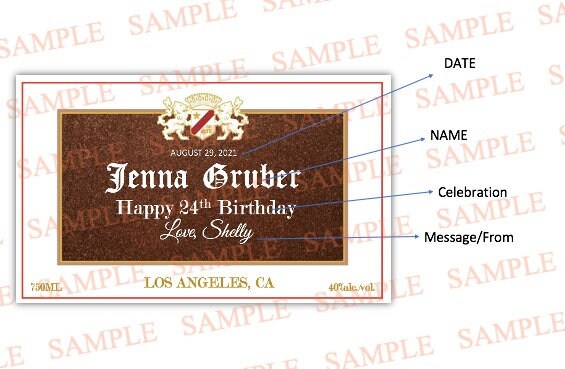 Mini Grand Marnier Custom Bottle Label Grand Marnier Birthday - Etsy