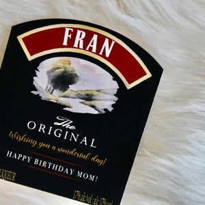 Personalized Bailey’s Labels, Custom Bailey's Liquor Label, Bailey Gift ...