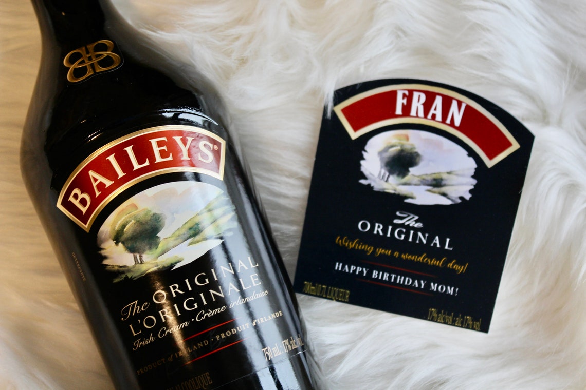 Personalized Baileys Labels With Photo Custom Bailey's - Etsy