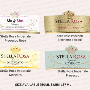 Custom Wine Label,custom Mini Rosa Label,custom Wine Gift,200ml Wine ...
