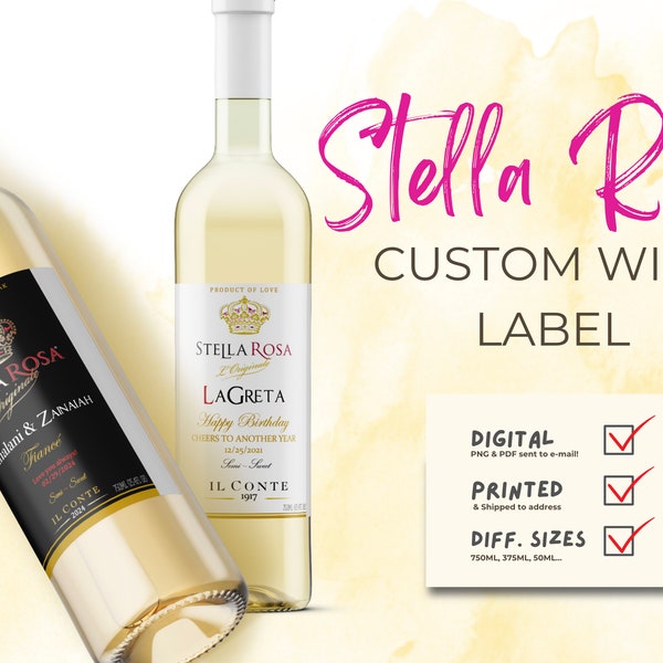 Custom Wine Labels - Etsy