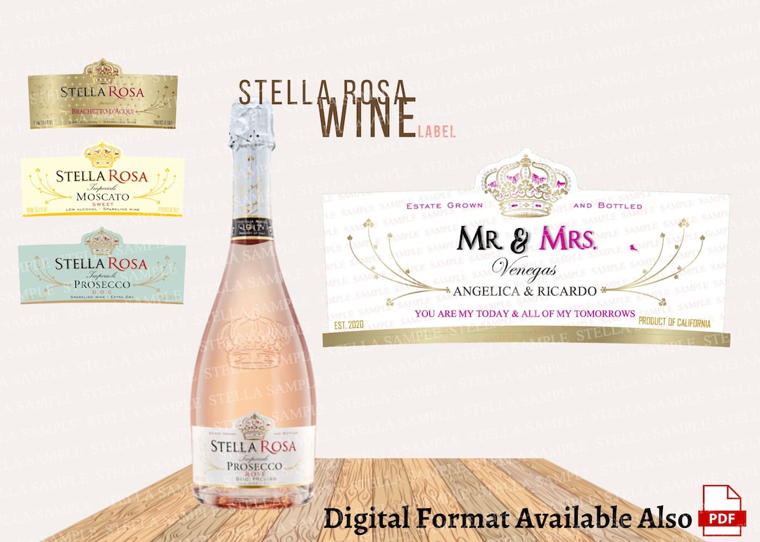 Custom Wine Label,custom Mini Rosa Label,custom Wine Gift,200ml Wine ...