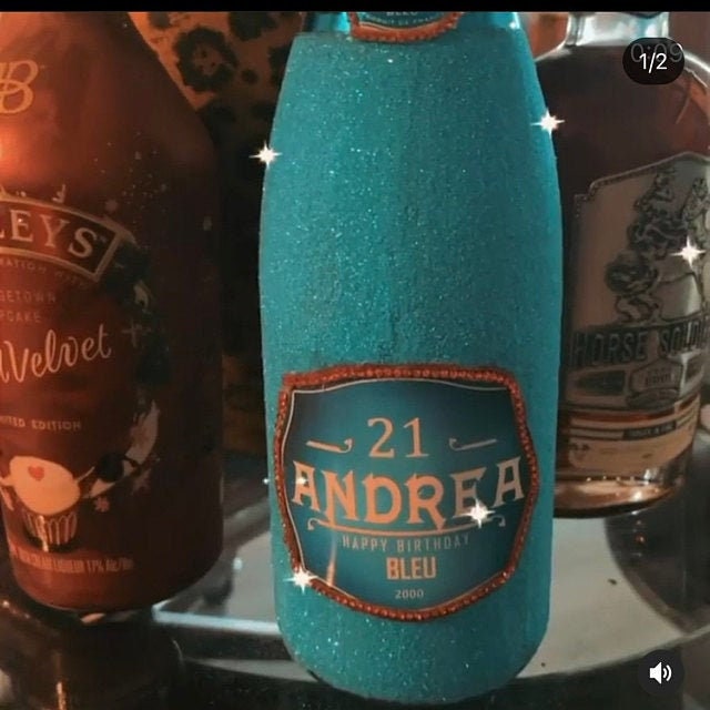 Luc Belaire Blue Personalized Champagne Label New Cuvée | Etsy