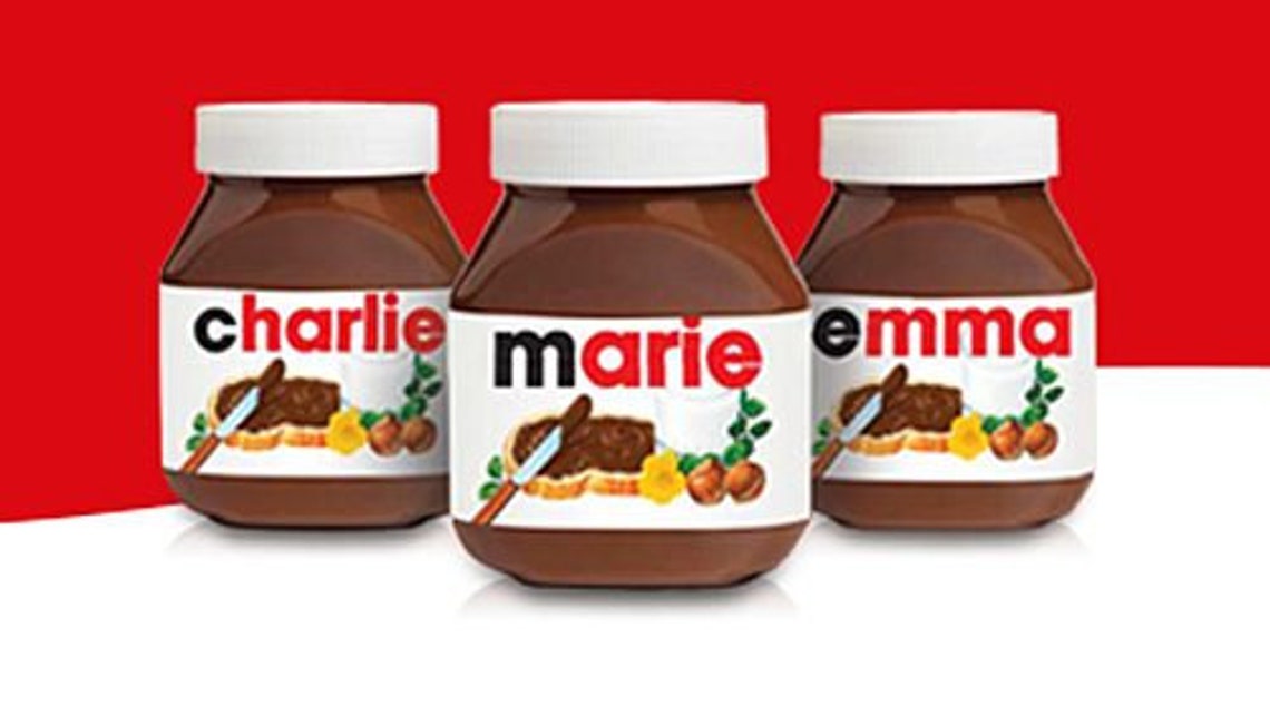 Custom Nutella Label Custom Label for Chocolate Spread - Etsy Canada