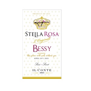 Custom Wine Label,custom Stella Rosa Label,custom Wine Gift,750ml Wine ...