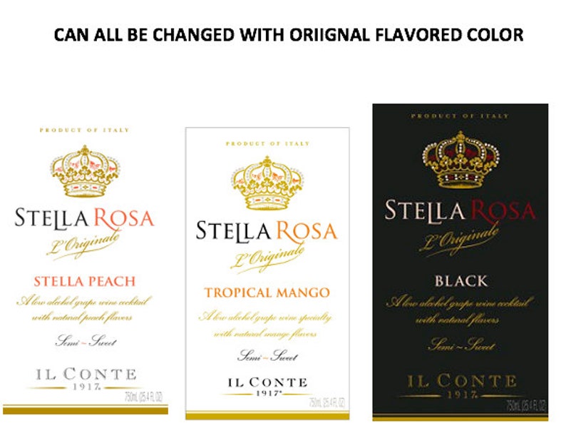 Custom Wine Labelcustom Stella Rosa Labelcustom Wine - Etsy