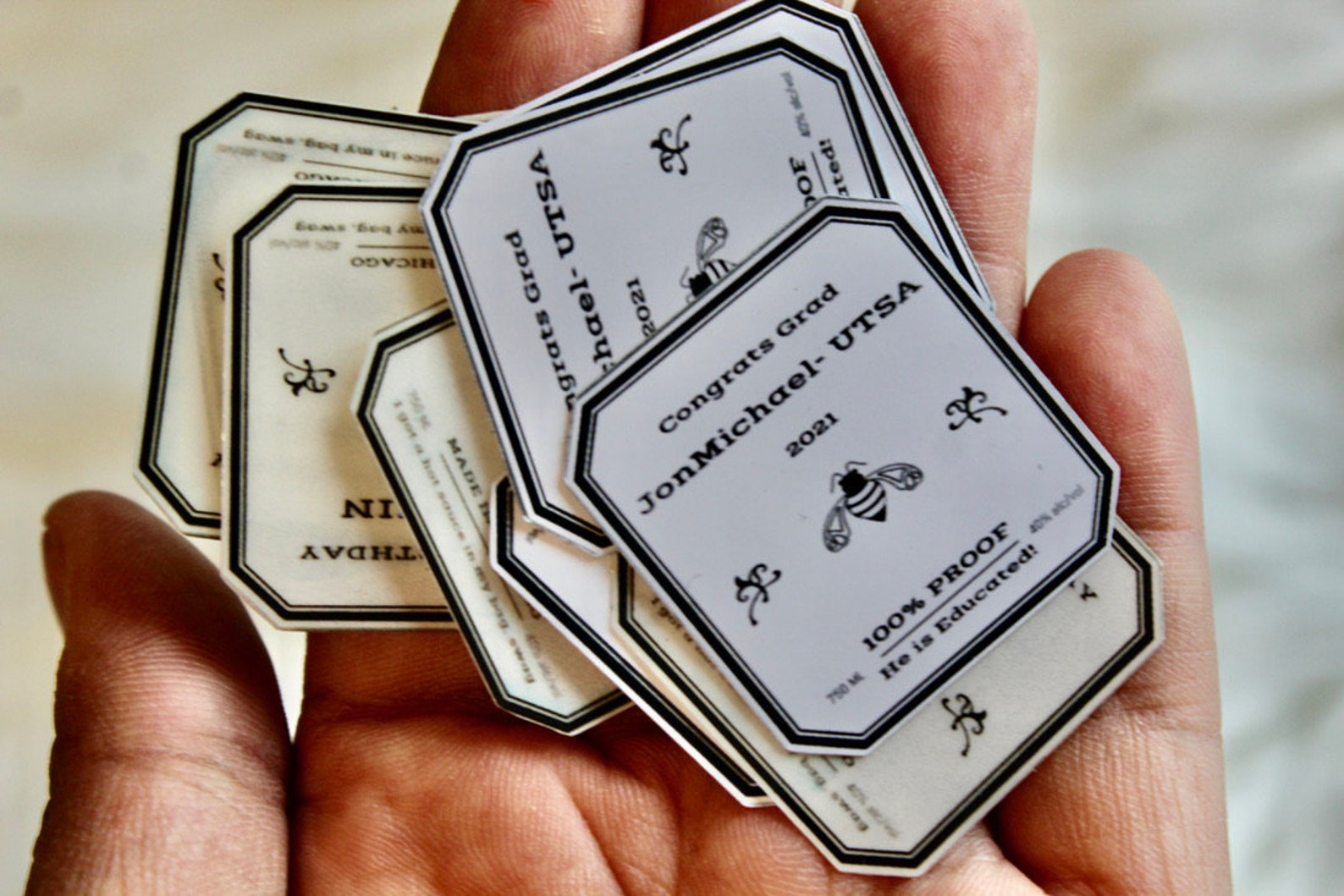 50ml Mini Patron Tequila Custom Label, Airplane Size Patron Label ...